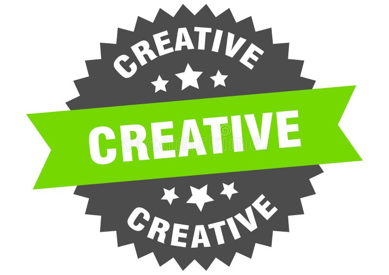 Creative Sign. Creative Circular Band Label. Creative Sticker Stock ...