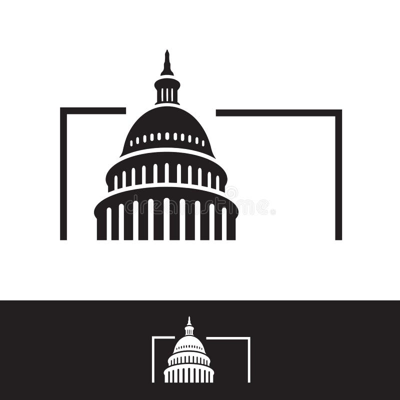 Creative Simple American Capitol Building Vector Logo Design Stock ...