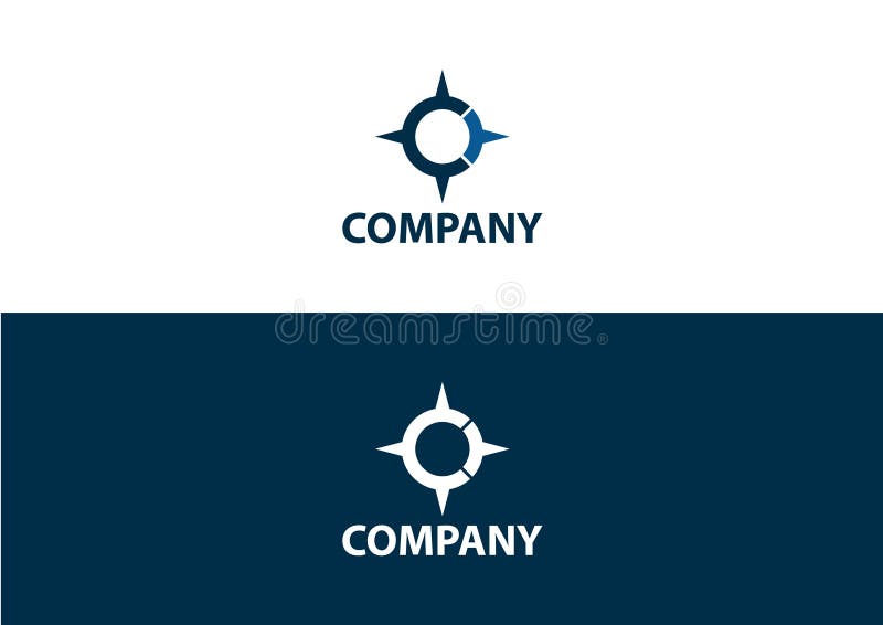 Creative Simple Compass Concept Logo Design Template Stock Vector ...