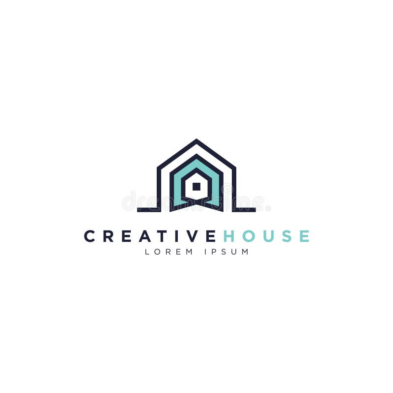 Creative Simple House Logo Symbol Stock Illustration - Illustration of ...
