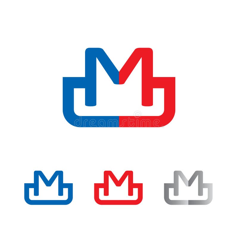 Fun and Creative Letter M Initial Logo for Personal or Business Stock ...