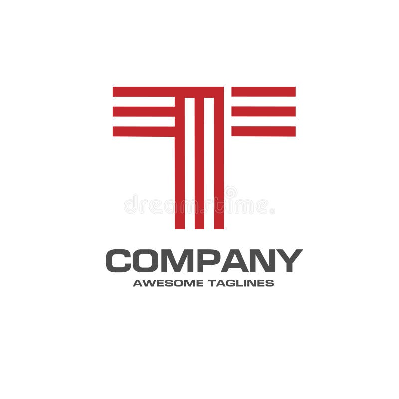 Creative and Simple Letter T Logo Stock Vector - Illustration of ...
