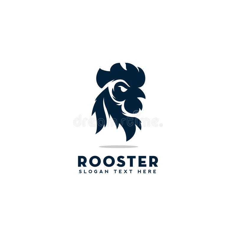 Creative Simple Rooster Head Logo Design. Rooster Head Animal Tattoo ...