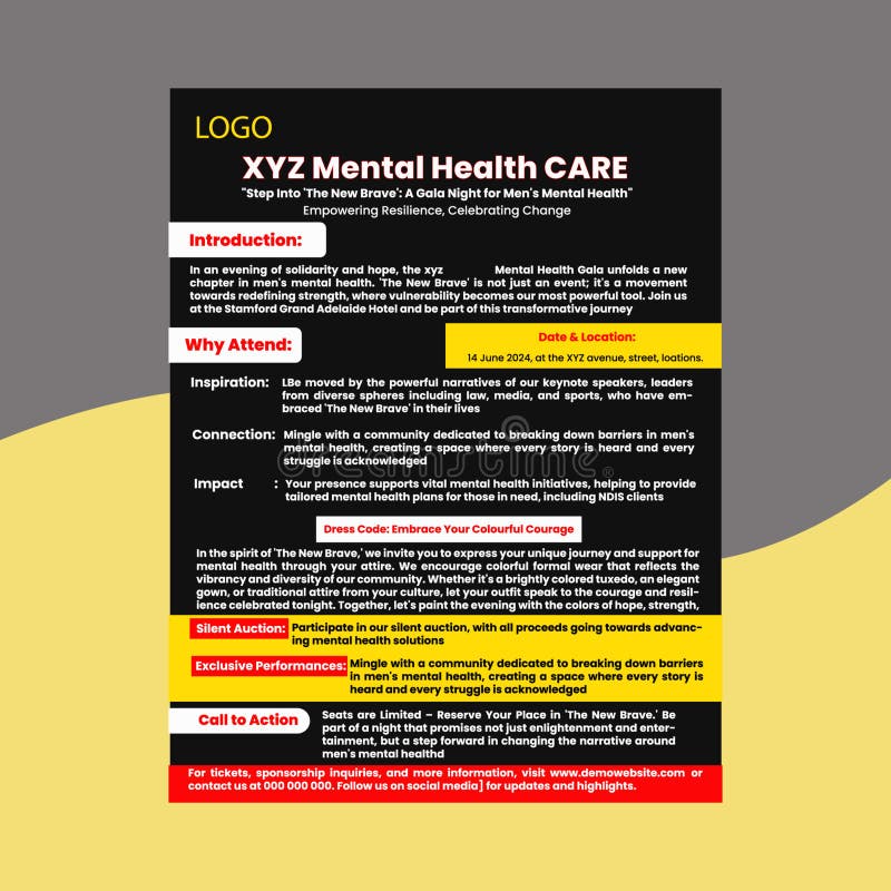 Creative A4 Single Sided Flyer Design Template.. Stock Vector ...