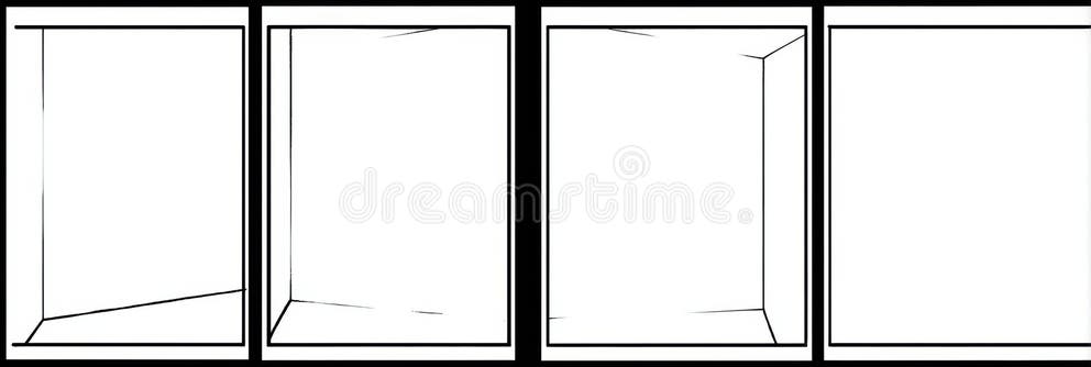 Creative Sketch Showing Empty Three-Dimensional Boxes Transforming ...