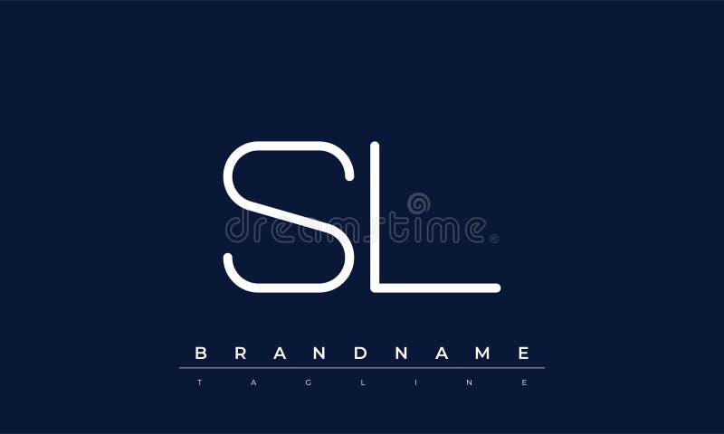 Creative SL Letter Initial Logo Vector Image Stock Vector ...