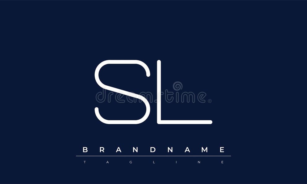 Creative SL Letter Initial Logo Vector Image Stock Vector ...