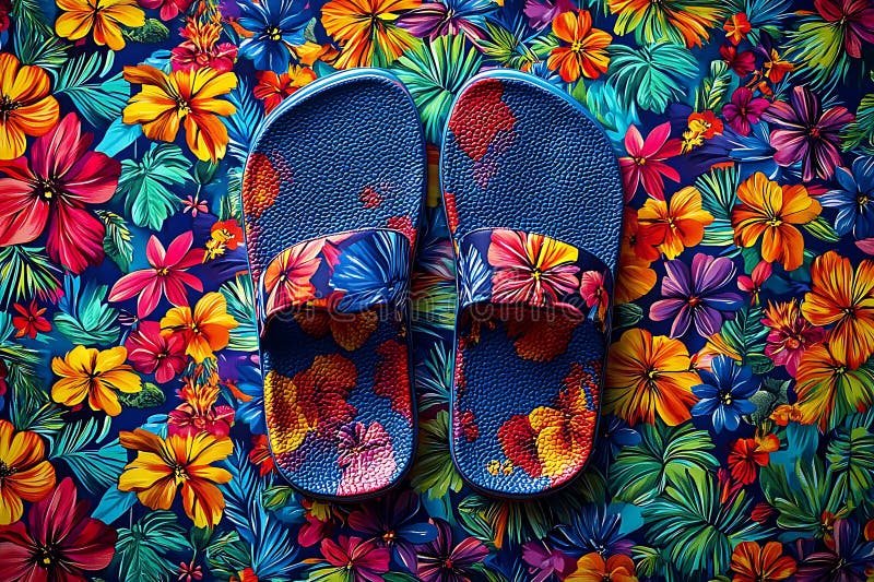 Creative Slipper Art Designs for Modern Stock Illustration ...