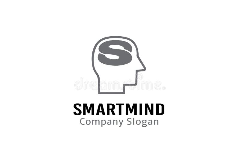 Smart Head Logo stock illustration. Illustration of design - 39443478