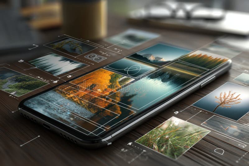 Creative Smartphone Mockup Showcasing Innovative Photo Editing ...