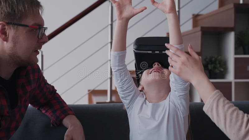 Creative Smiling Girl is Laughing and Using New Digital Technology of ...