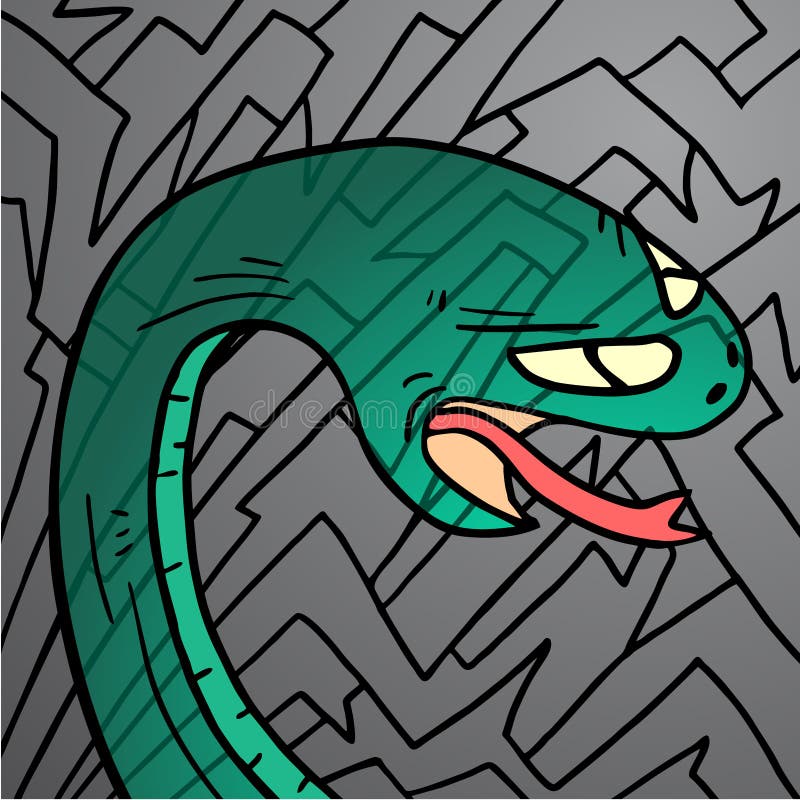 Creative snake stock vector. Illustration of snake, reptile - 50232695