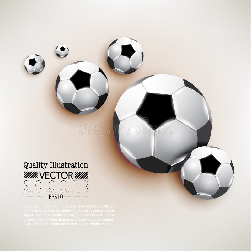 Creative Soccer Football Sport Vector Illustration Stock Vector ...