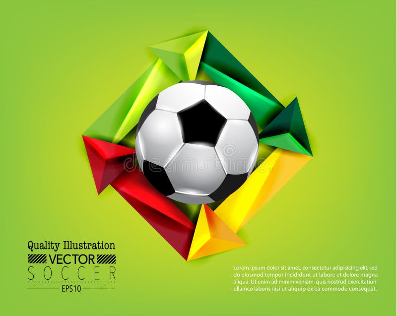 Creative Soccer Football Sport Vector Illustration Stock Vector ...