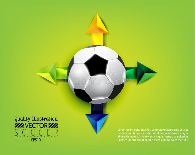 Creative Soccer Football Sport Vector Illustration Stock Vector ...
