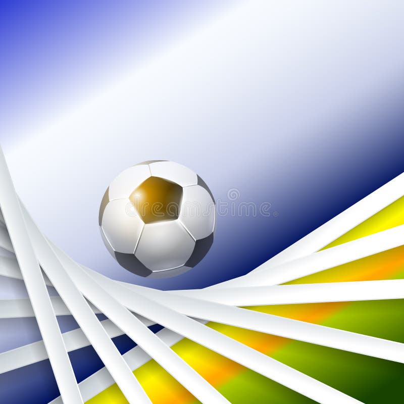 Creative Soccer Vector Design Stock Vector - Illustration of blue ...