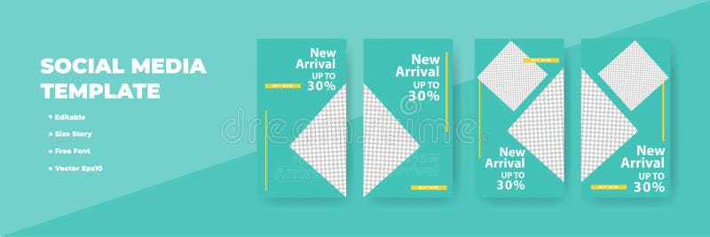 Creative Social Networks Stories Design, Vertical Banner Stock Vector ...