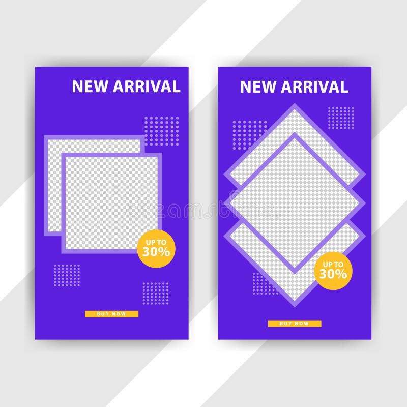 Creative Social Networks Stories Design, Vertical Banner Stock ...