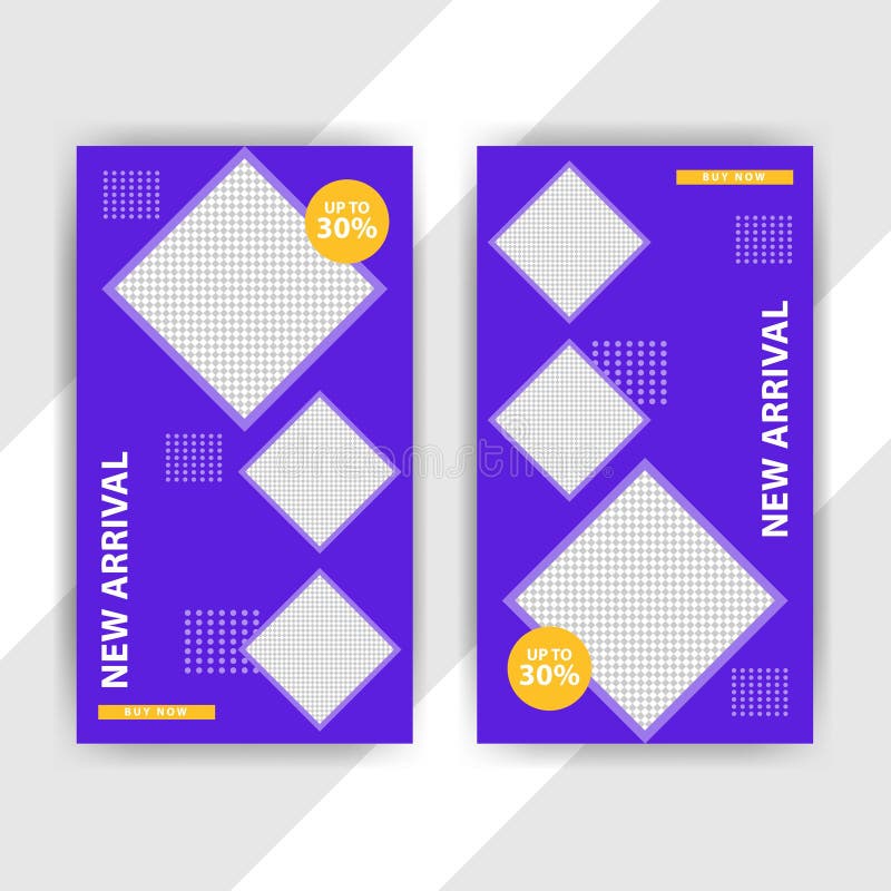 Creative Social Networks Stories Design, Vertical Banner Stock ...