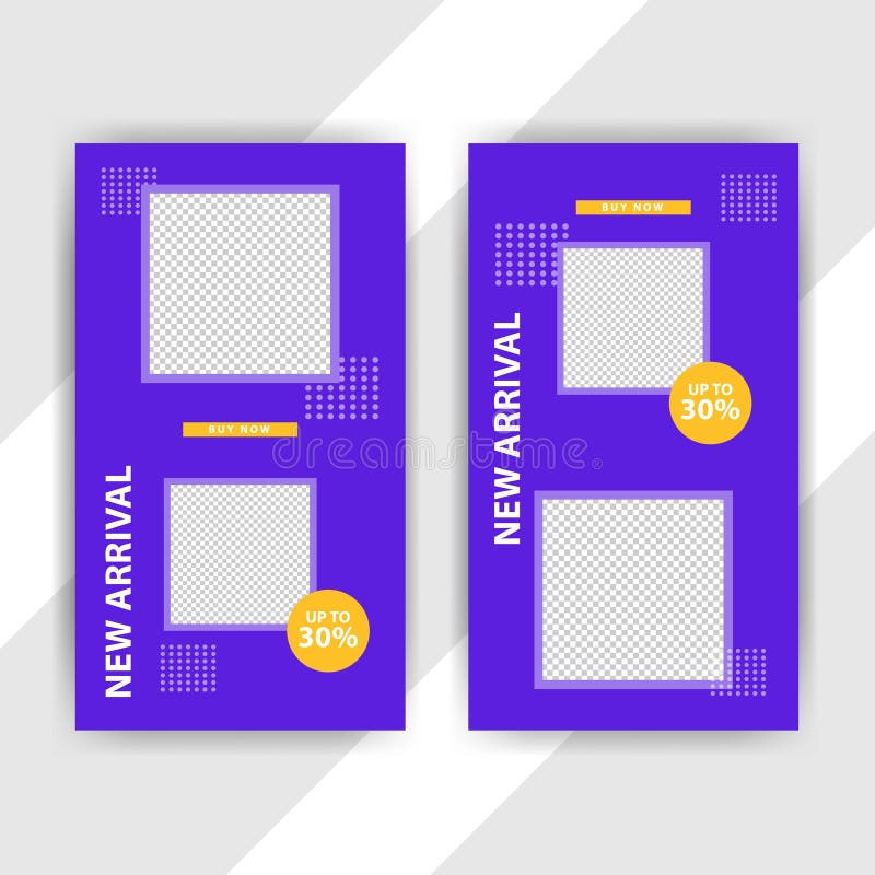 Creative Social Networks Stories Design, Vertical Banner Stock ...