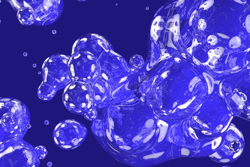 Creative Soft Focus Blue Soap Glossy and Shiny Slime Abstract Gradient ...