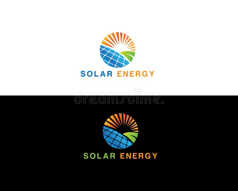Creative Solar Energy Logo Design Stock Vector - Illustration of icon ...