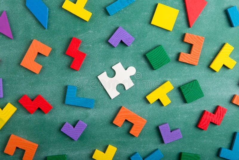 Creative Solution for Idea - Business Concept, Jigsaw Puzzle on the ...