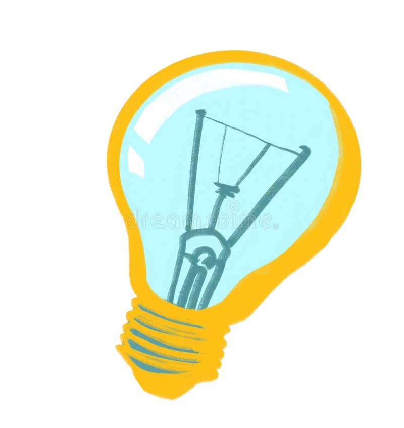 Creative Solution Light Bulb Hand Draw Doodle Illustration Icon Stock ...