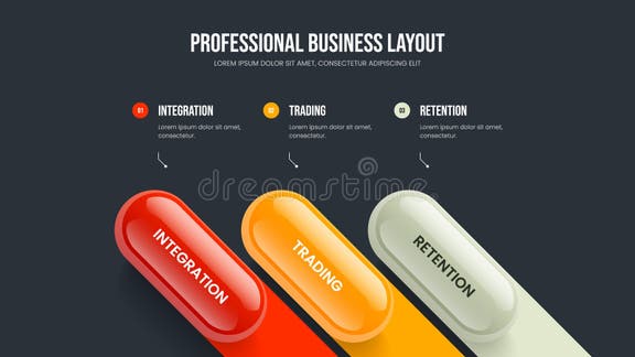Creative Solution Three Step Diagram Frame Layout. Stock Vector ...