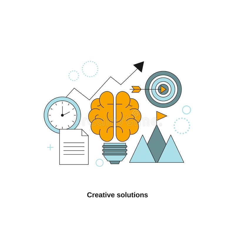 Creative solutions concept stock vector. Illustration of business ...