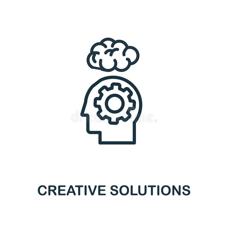 Creative Solutions Icon Outline Style. Thin Line Creative Creative ...
