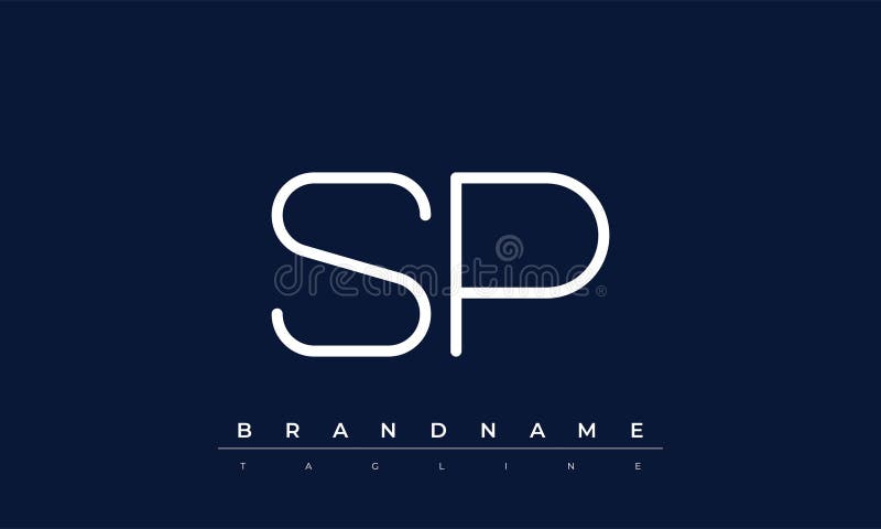 Creative SP Letter Initial Logo Vector Image Stock Vector ...