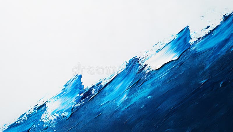 A Creative Space for Digital Artwork, Showcasing Abstract Blue Paint ...