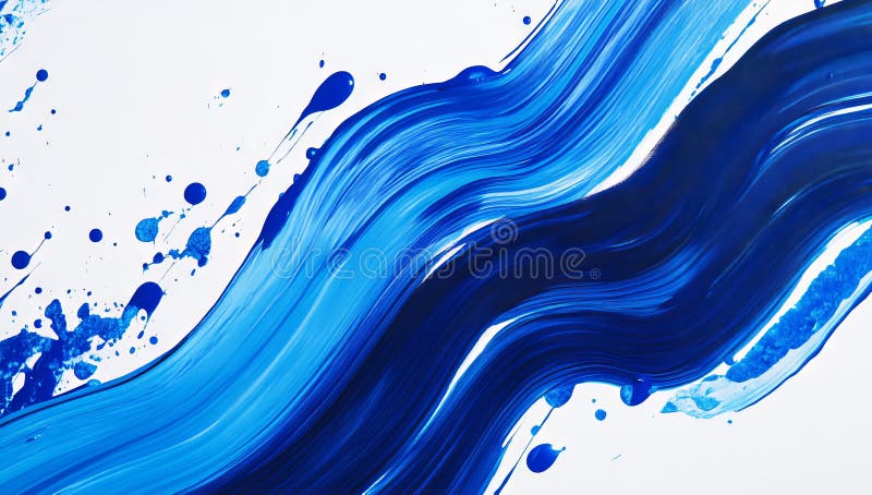 A Creative Space Featuring Dynamic Blue Abstract Waves is Showcased in ...