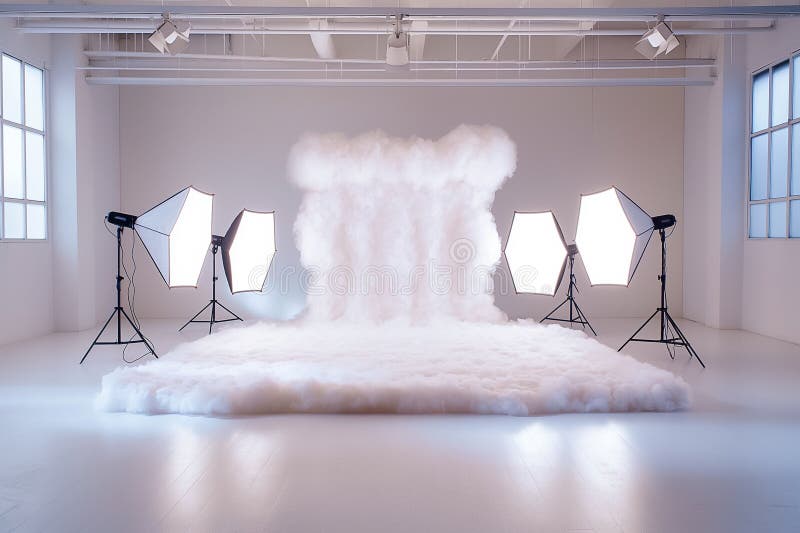 Creative Space with Fog and Studio Lighting, Perfect for Diverse ...