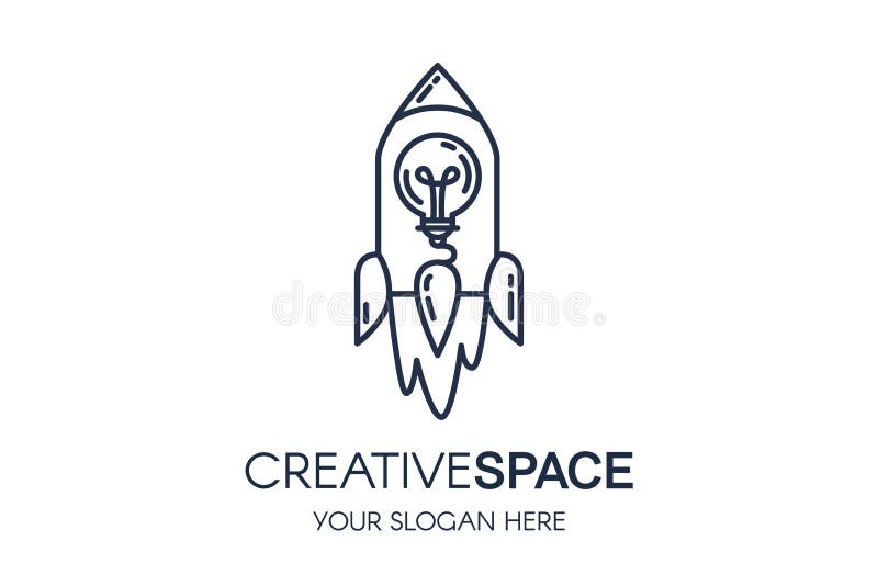 Creative Space Logo Multimedia Service Banner Stock Illustration ...