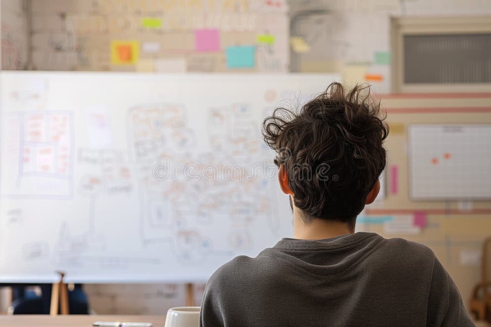 Creative Space, Whiteboard in Background, Interview in Progress Stock ...