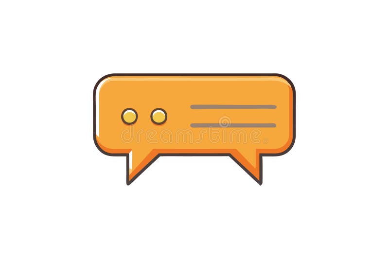 Creative Speech Bubble Design with a Clean Look, Representing Messaging ...