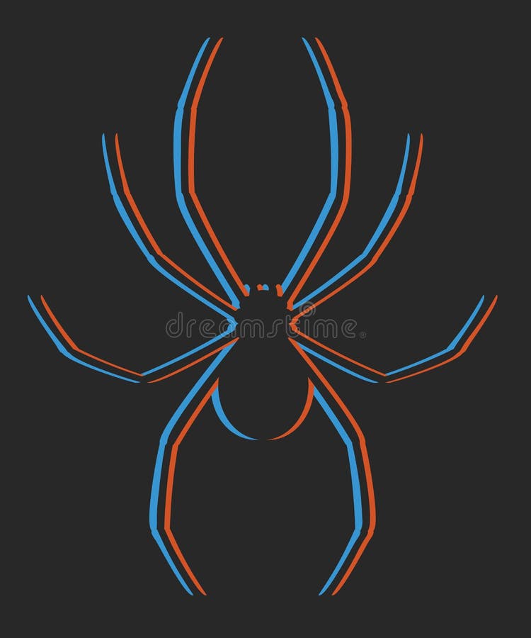 Creative spider design stock vector. Illustration of poison - 27625487