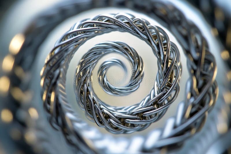 A Creative Spiral Structure Formed by Metallic Silver Paper Clips ...