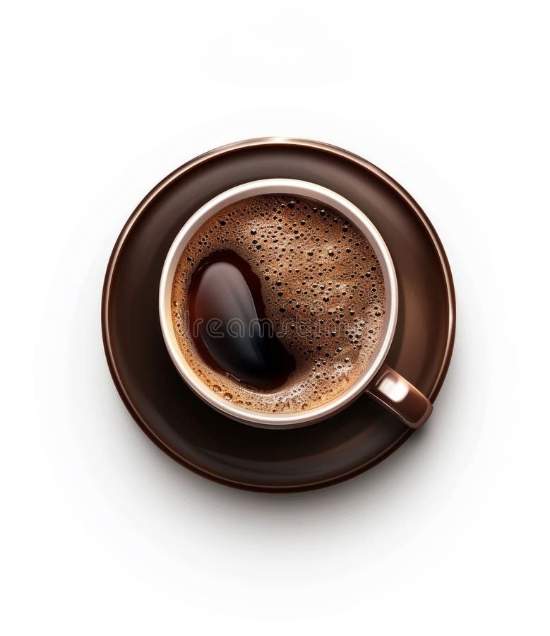 Creative Split View of Coffee Cup on Black and White Background ...