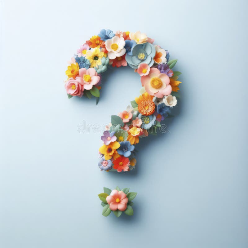 Question Mark Flowers Stock Illustrations – 191 Question Mark Flowers ...