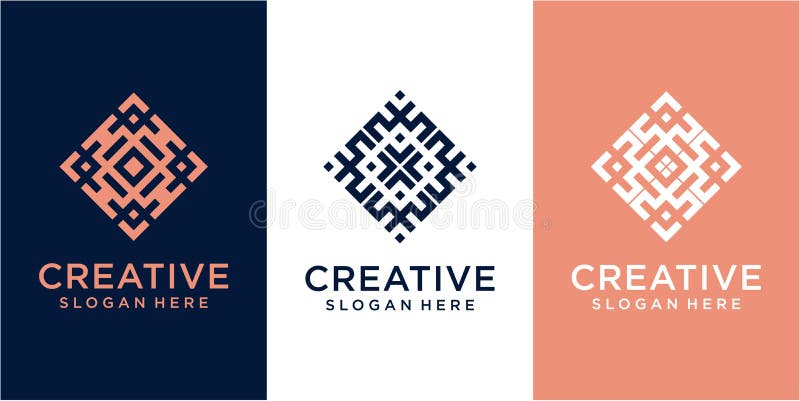Creative Square Community Logo Design Inspiration. Abstract Community ...
