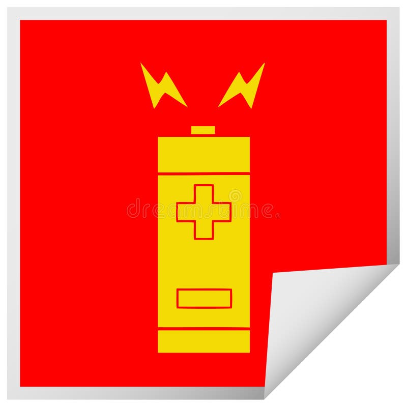 Cartoon Battery Giving Thumb Up Stock Vector - Illustration of power ...