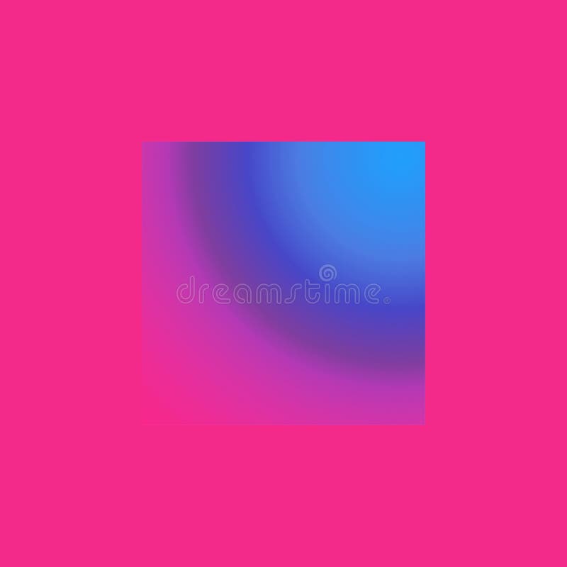 Creative Square in Pink and Blue Colours Stock Illustration ...
