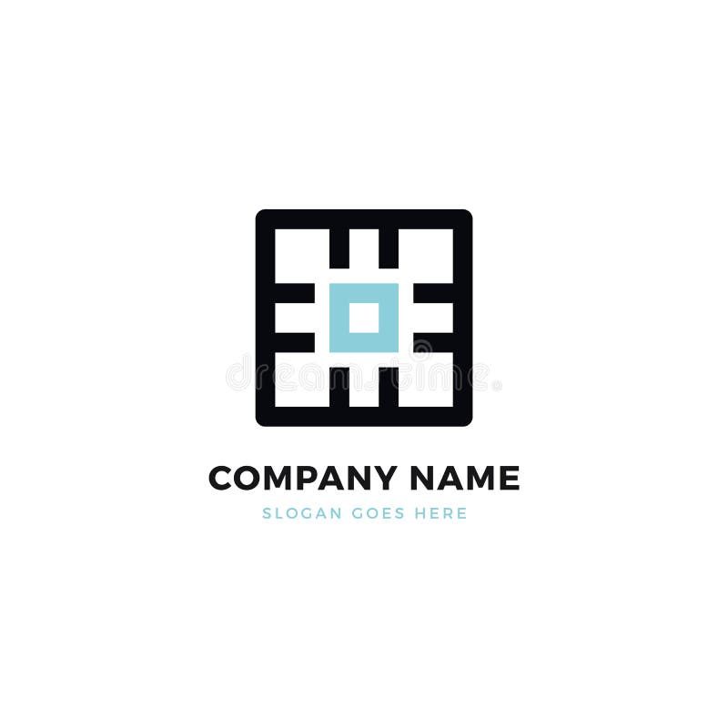 Creative Square Vector Logo Icon Design Template. Abstract Logotype ...