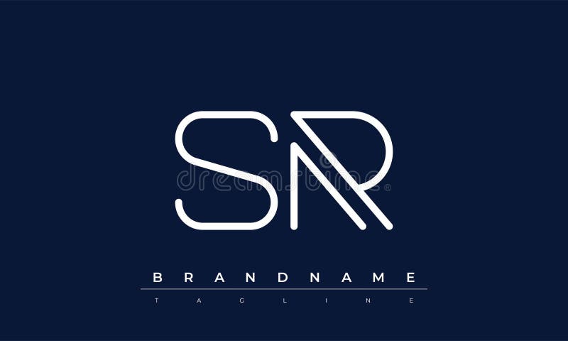 Creative SR Letter Initial Logo Vector Image Stock Vector ...
