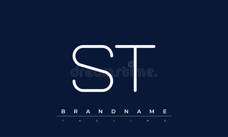 Creative ST Letter Initial Logo Vector Image Stock Vector ...