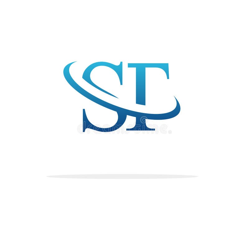 Creative ST Logo Icon Design Stock Vector - Illustration of sign ...