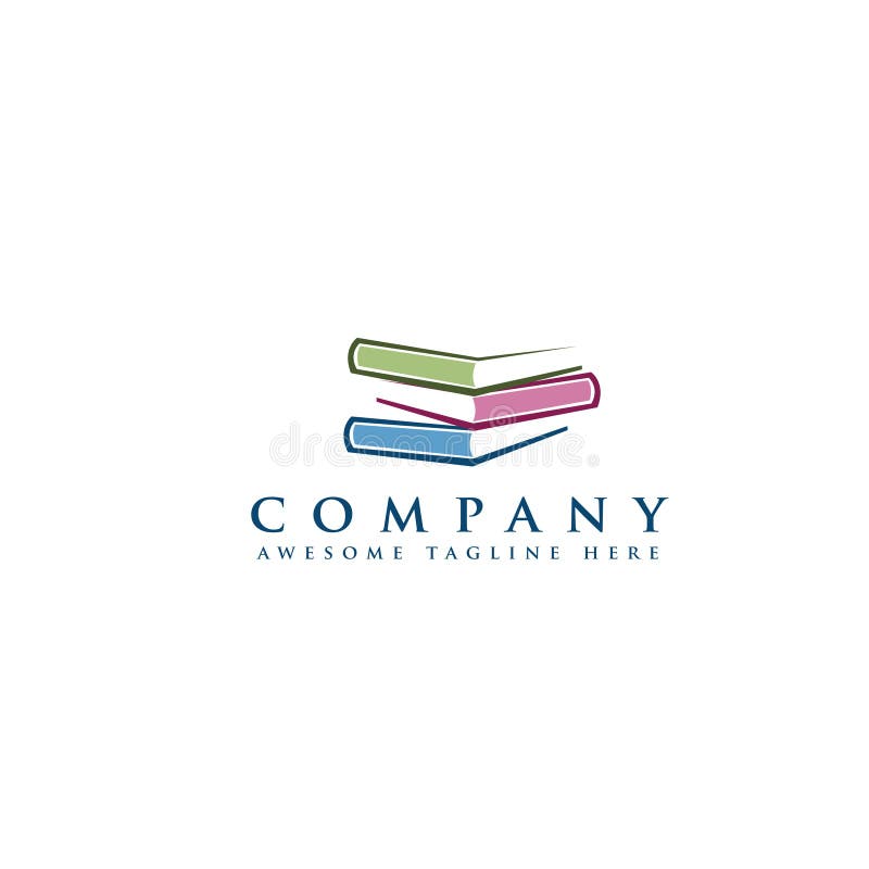 Creative Stack Books Logo Vector Stock Vector - Illustration of ...